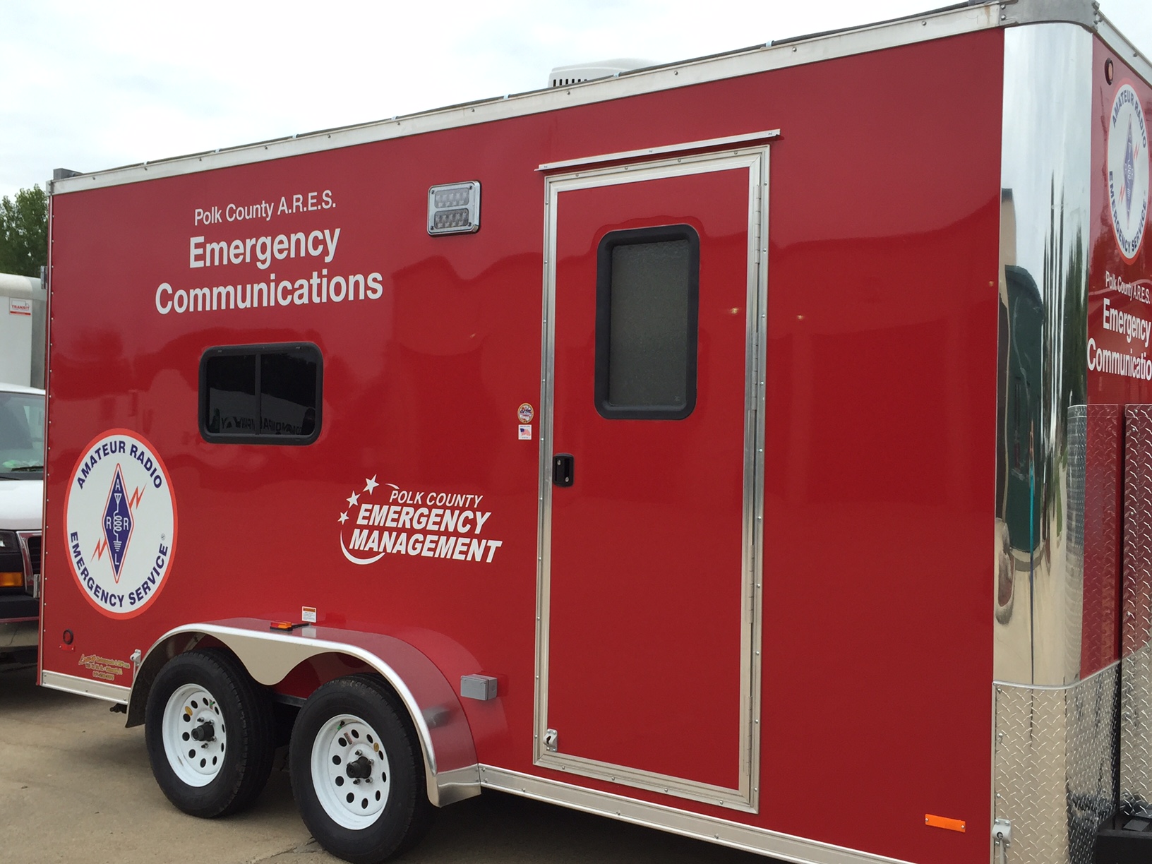 Polk County ARES Receives New Emergency Communications Trailer. Polk County ARES Receives New Emergency Communications Trailer.